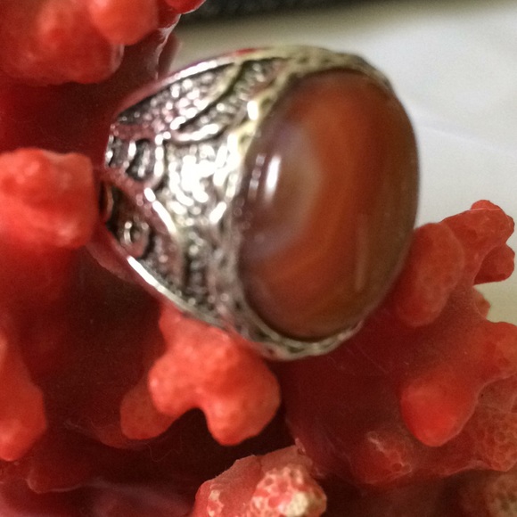 Vintage | Jewelry | Vintage Agate Ring | Poshmark
